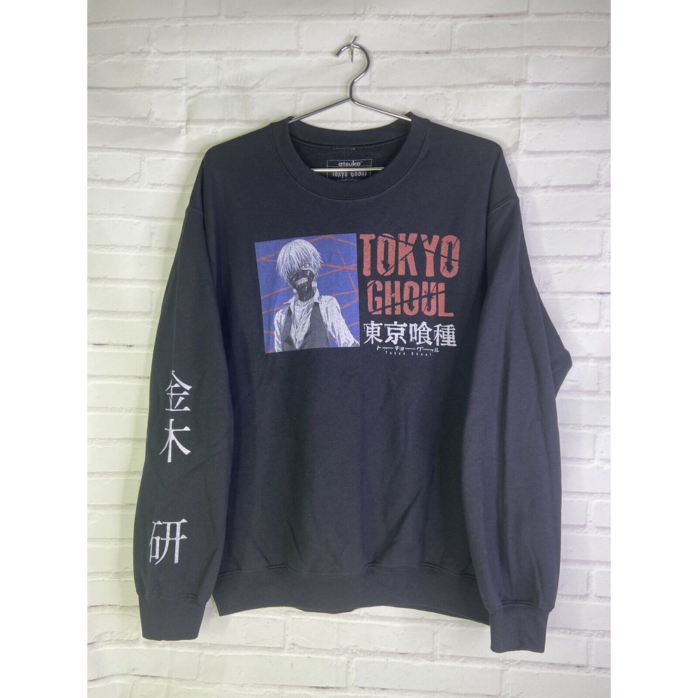 Tokyo Ghoul Ken Kaneki Face Duality Pullover Crew Swe… - Gem